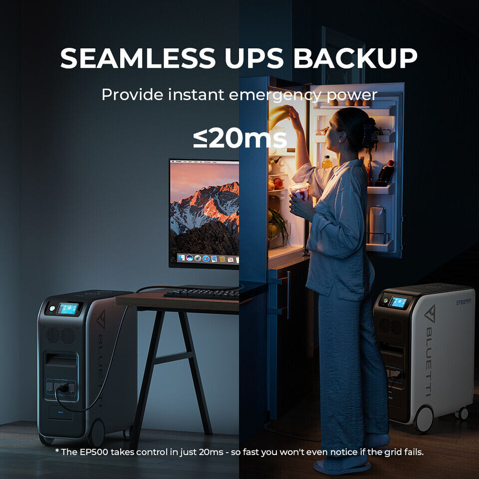 BLUETTI EP500/Pro 2000W/3000W 5120Wh Movable Power Station Off-Grid for ...