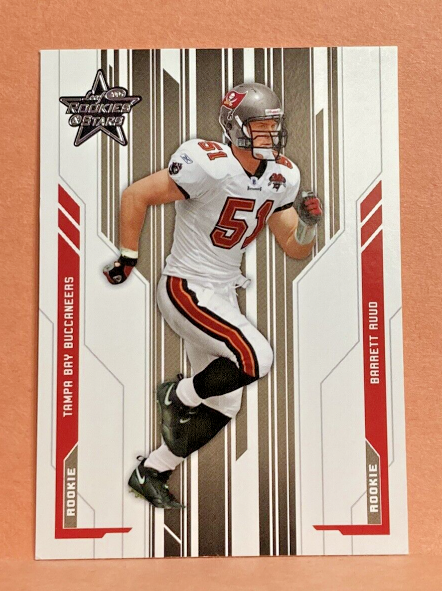 2005 Leaf Rookies & Stars BARRETT RUUD Rookie RC Card #114 Buccaneers ...
