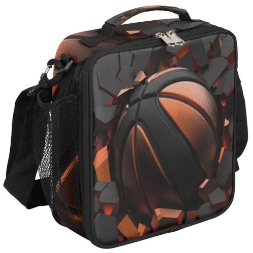 Basketball Kids Lunch Box Art Painting Basketabll Insulated Lunch Bag ...