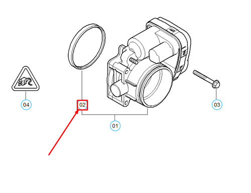 NEW BMW 1 E87 THROTTLE HOUSING PROFILE-GASKET 13547504728 7504728 OEM ...