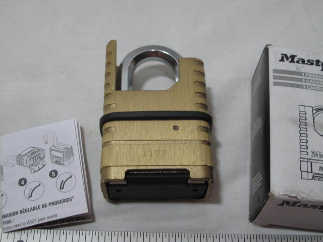 Combination Padlock Bottom Brass Master Lock 1177 1177d 38w807 for sale ...