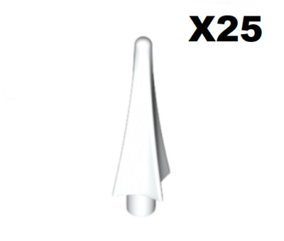 Lego ® Lot 25 Cornes Défense Animal Lame Blanc Blade Horns White 24482 ...