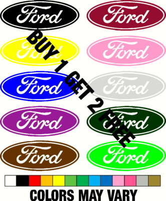 FORD OVAL Decal Buy 1 get 2 FREE FORD Car Truck iPhone FREE SHIPPING | eBay