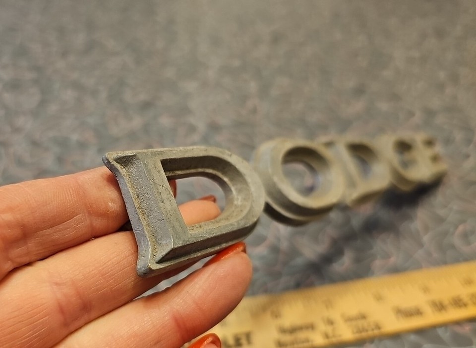 Vintage 1960's? DODGE Truck Van? D100 Emblem Badge Nameplate OEM Part ...