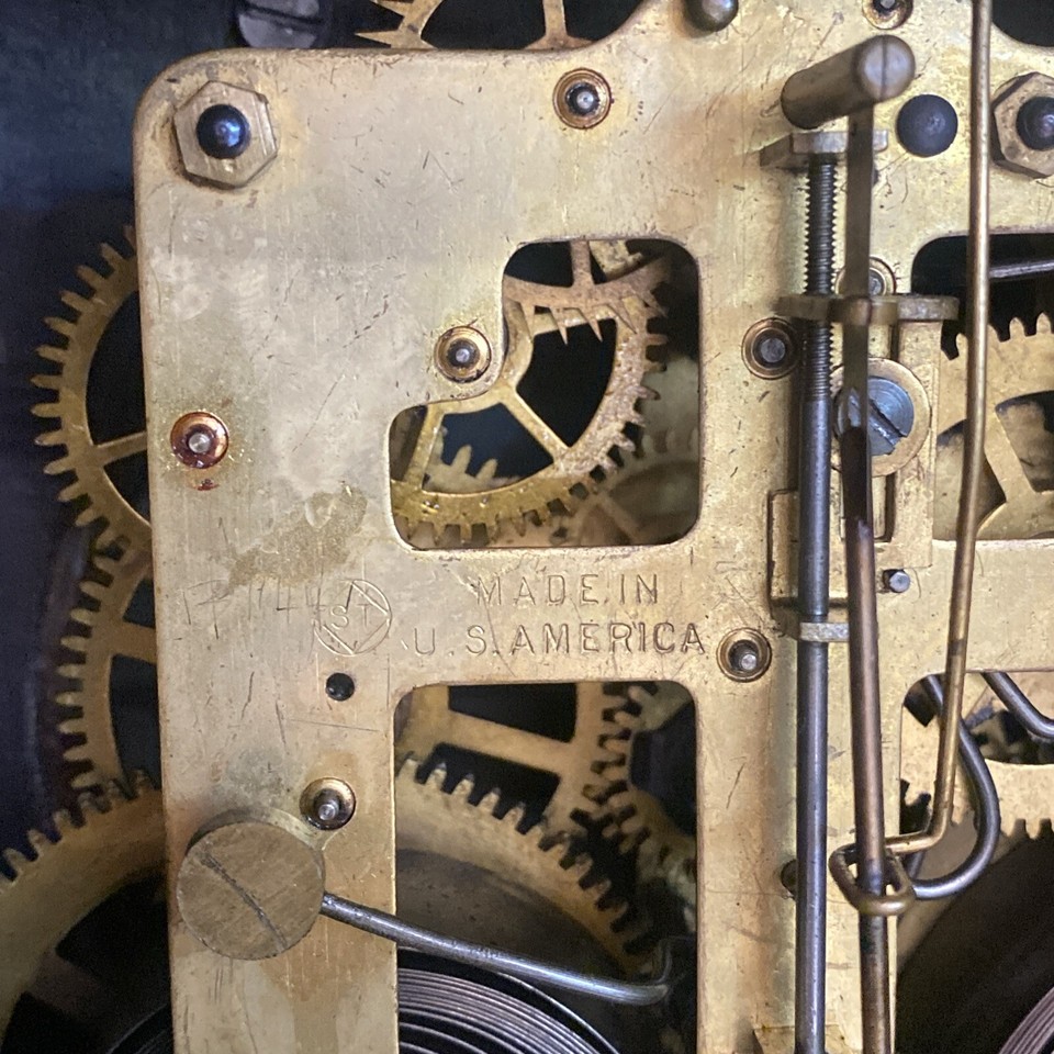 Seth Thomas Larkin 35 New Sucile Shasta Adamantine Mantle Clock dragon ...