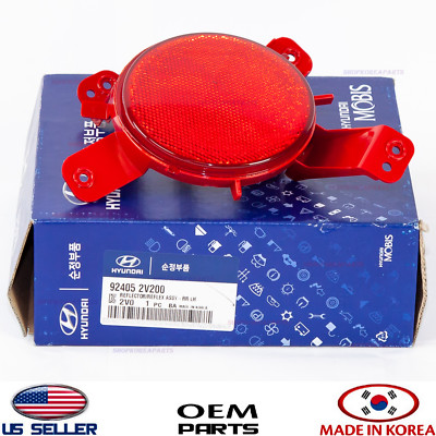 Genuine Rear Bumper Reflector LEFT Driver Side OEM VELOSTER TURBO 2013 ...