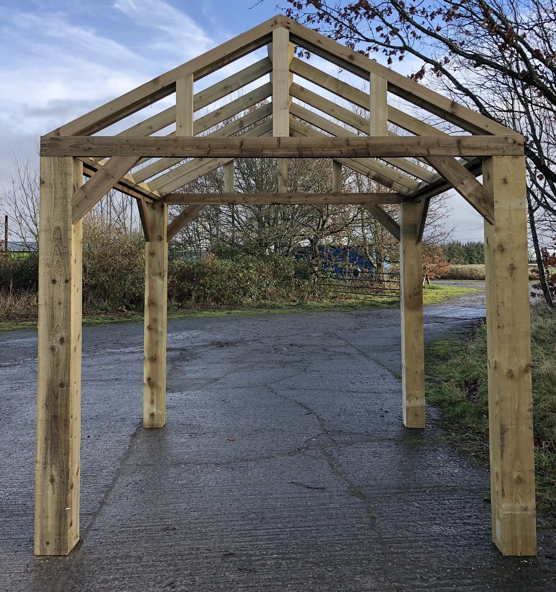 Carport Frame DIY Freestanding Gable Roof Carport Kit | Classic