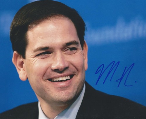 Marco Rubio autograph Presidental Candidate 2016 Politics Rare PROOF ...