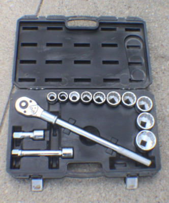 ROCK RIVER 13 Piece 3/4" Drive 12 Point Square Drive Polished SAE ...