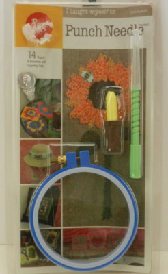 "I Taught Myself to Punch Needle" Boye Punch Needle Kit w/Book & Tools ...