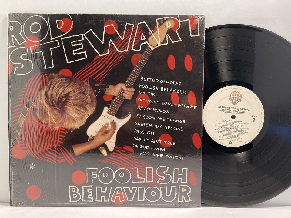Rod Stewart - Foolish Behaviour LP - WB HS 3485 - Tested EX+ Vinyl ...