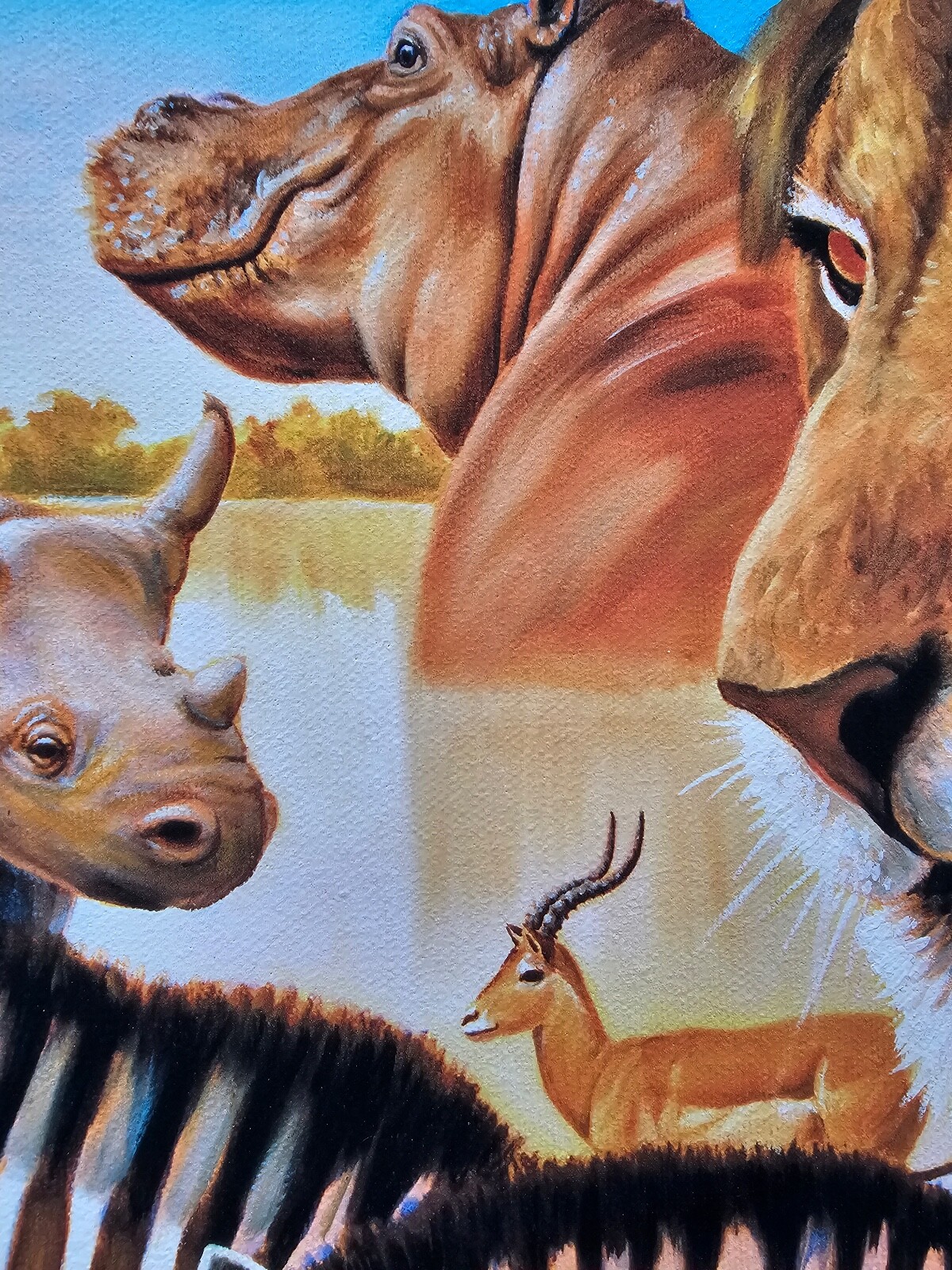 Charles Lynn Bragg Africain Animal Montage Main Signée Numéroté Africa ...