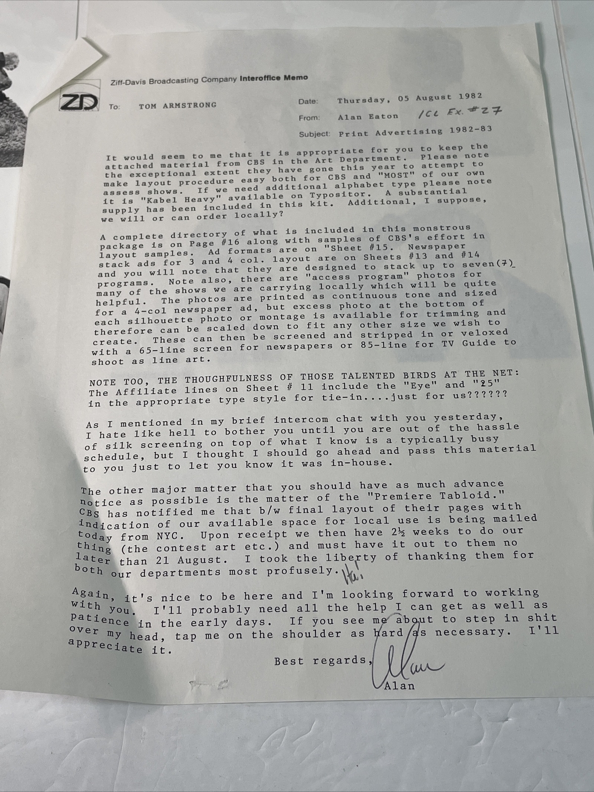 Vtg Access Show Photos 8 X 10 Newspaper Advertising CBS TV W/ Letter | eBay