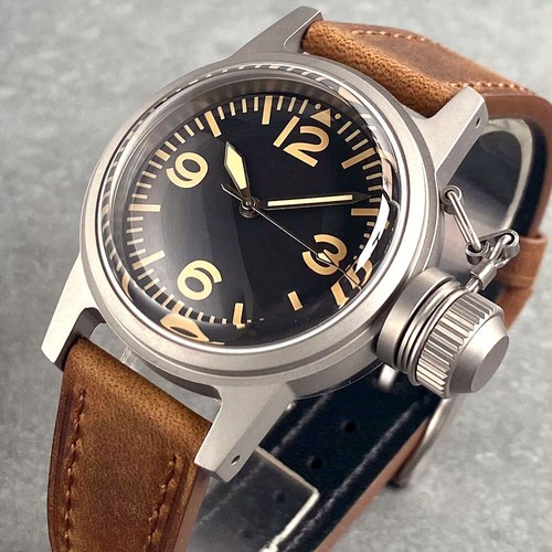 Black Military Frogman Diver Watch Double Sapphire Glass 20ATM NH35A ...