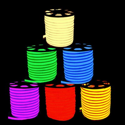 50/100/150/330ft Flex LED Neon Rope Light Xmas Party Home Bar Decor ...