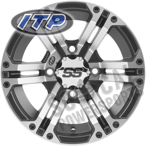 ITP SS212 Wheel 14x6 4/110 Machined w/Blk 4+2 TRX300FW Fourtrax 4X4 ...