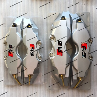 Silver Audi RS Brake Caliper Covers for Audi RS look A1 A2 A3 TT Q1 Q2 ...