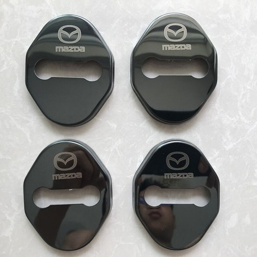 4PC Stainless Steel Car Door Lock Striker Protective Cover Accessories ...