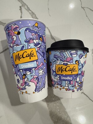 McCafé Doodles New Unused Large Cup | eBay