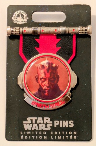 DISNEY PARKS STAR WARS DARTH MAUL LIGHTSABER RIBBON PIN, LE3000, 2024 ...