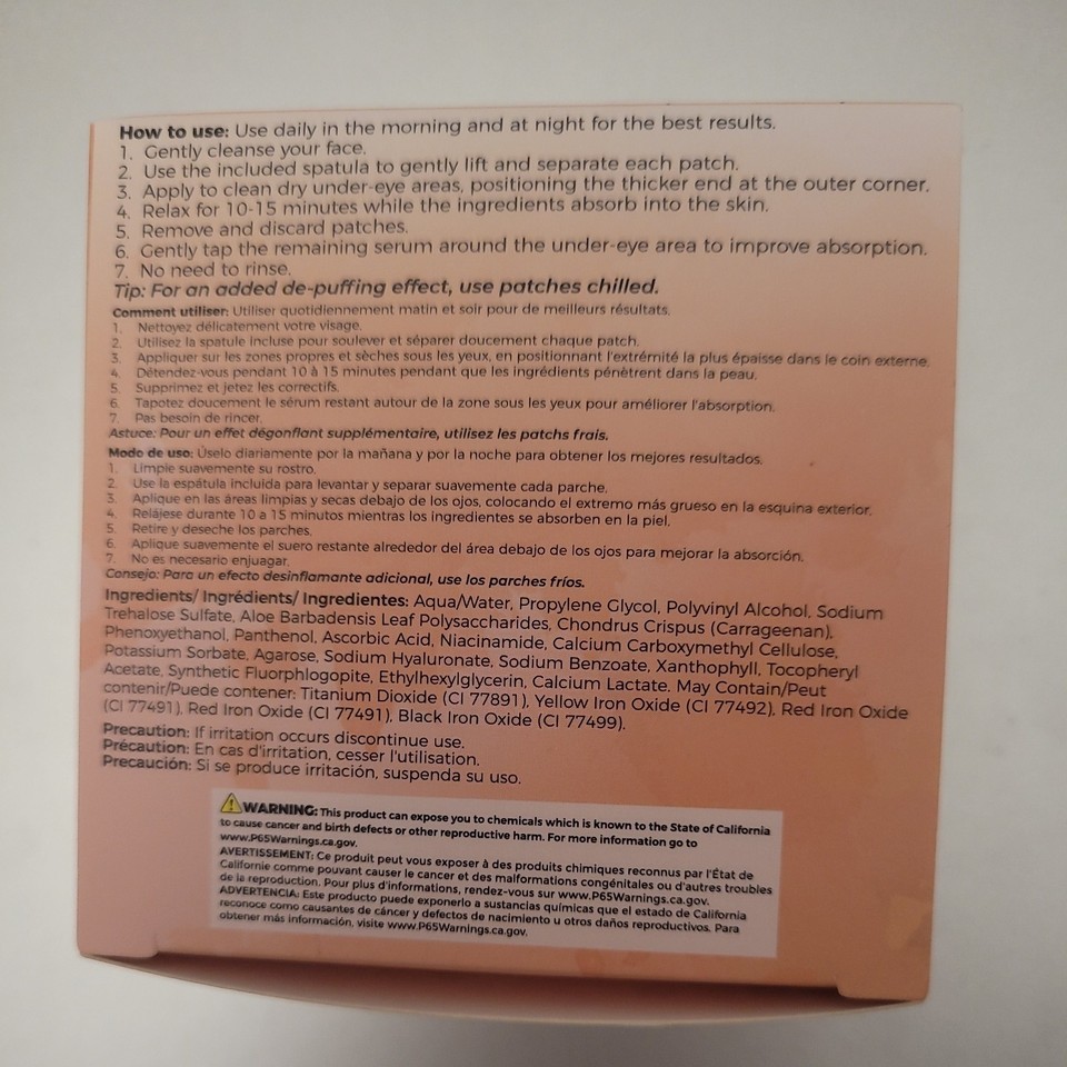 Cosmetics Caffeine De Puffing Jelly Eye Mask. 40 Pcs/ 20 Pairs | eBay