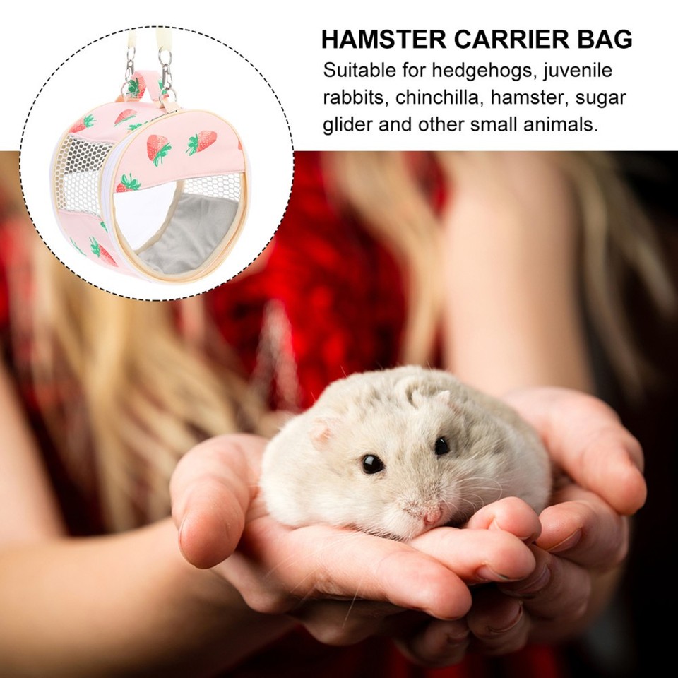 Guinea Pig Travel Bag Strawberry Rat Carrier Backpack Small Animal ...