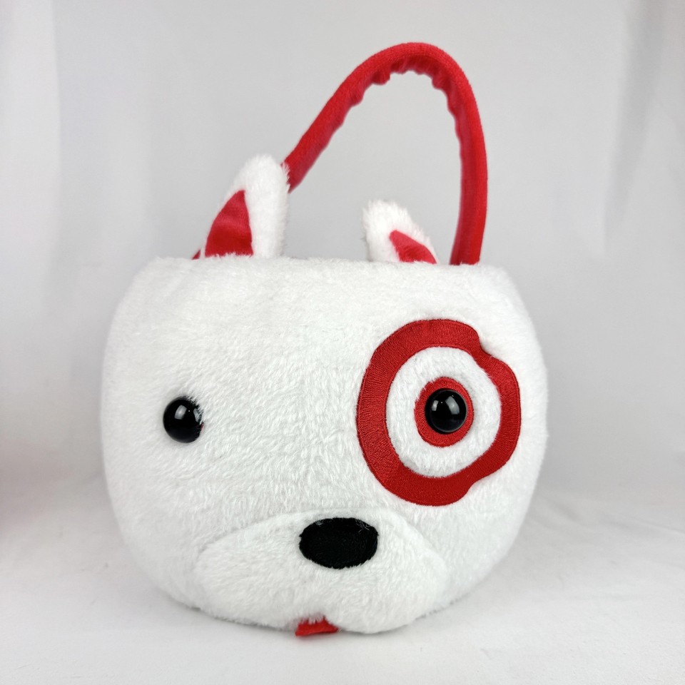 Target Bullseye Dog Halloween Trick or Treat Basket Red/White Hyde and ...