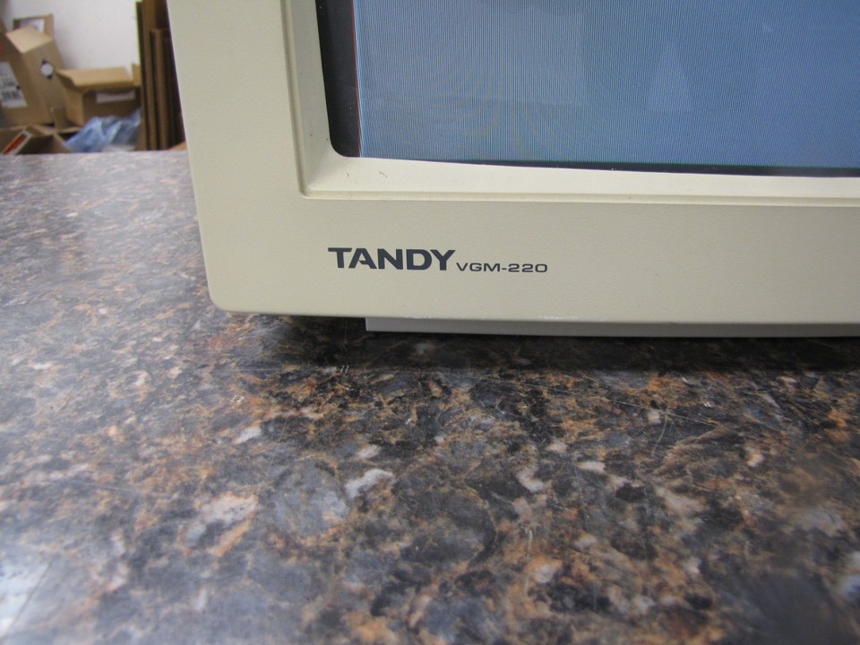 Rare Vintage 1991 Tandy VGM-220 13” CRT Color Monitor - Tested, works ...