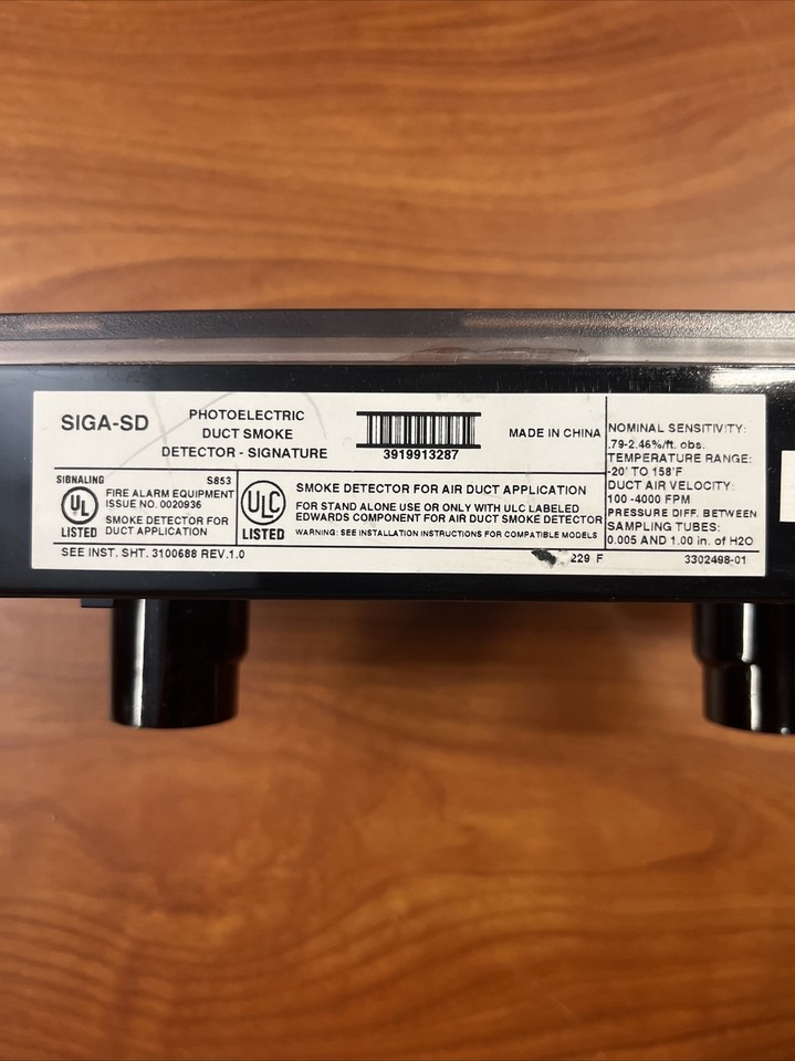 SUPERDUCT EST SIGA-SD ADDRESSABLE DUCT SMOKE | eBay