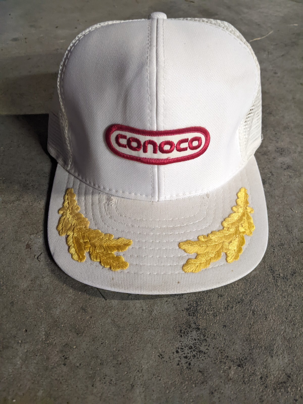 Vintage Conoco Camo White Trucker Hat Snapback Mesh Back Cap | eBay