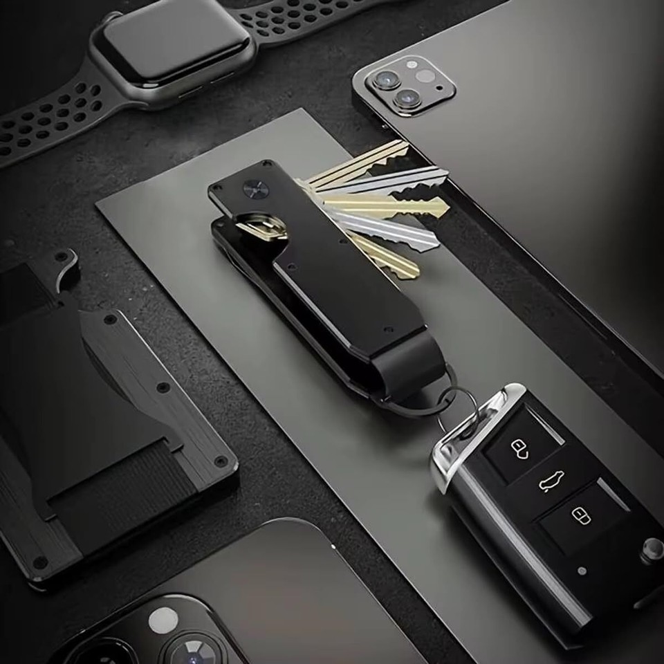 Key Organizer Compact Key Holder Metal Key Chain Minimalist Key Case ...