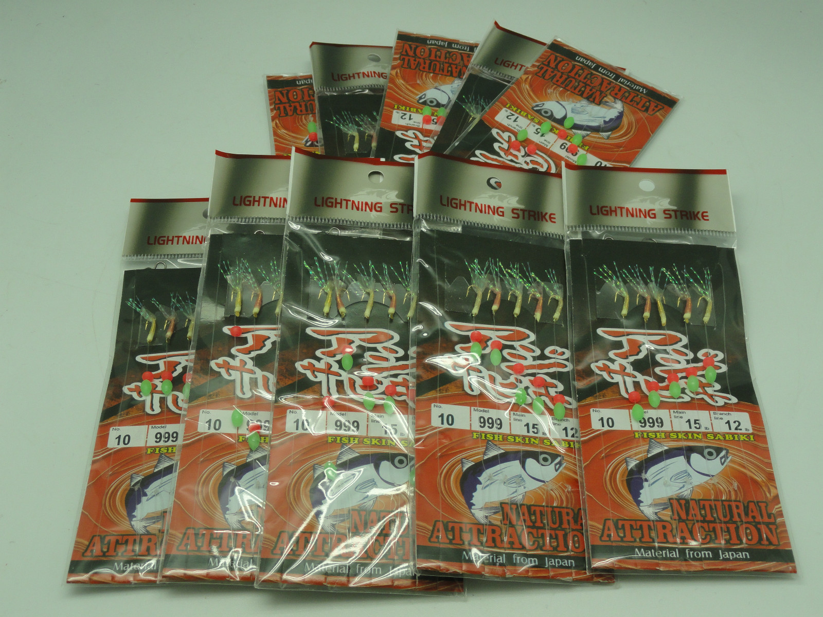 #10 L.S FISH SKIN SABIKI Jetty BAIT FISH Anchovy Sardine Shad LURE RIGS ...