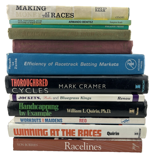 Horse Racing Gambling 12 Book Lot Handicapping Races Derby William L ...