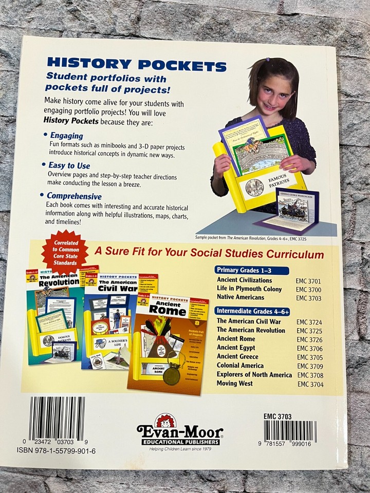 Evan moor- History Pockets Native Americans grades 1-3 | eBay
