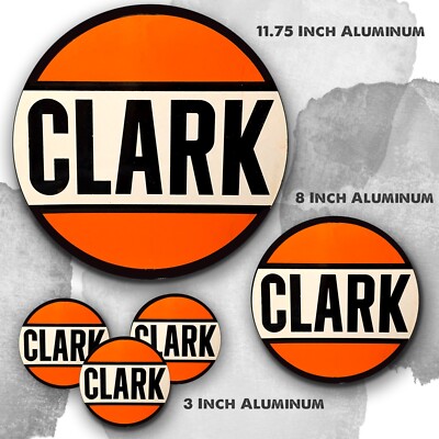 Clark Gasoline and Oil Reproduction Design Aluminum Circle Sign | eBay