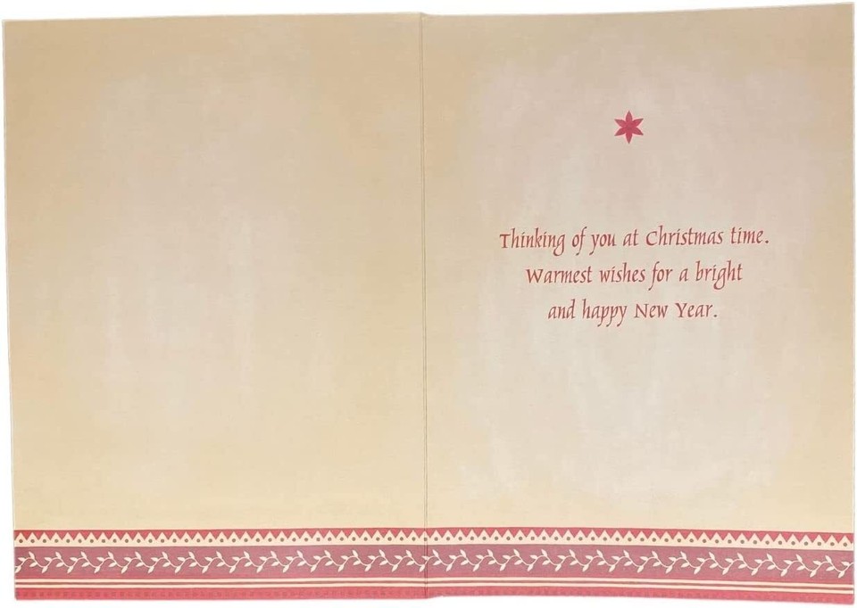 Hollyville Collection 18-count Holiday Cards and Envelopes, Folk Tree ...