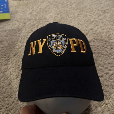 3L NYPD Police Department City Of New York Black Baseball Cap Hat Badge ...