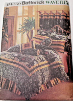 Butterick 4150 Home Decorating Waverly Bedroom Ensemble Sewing Pattern ...