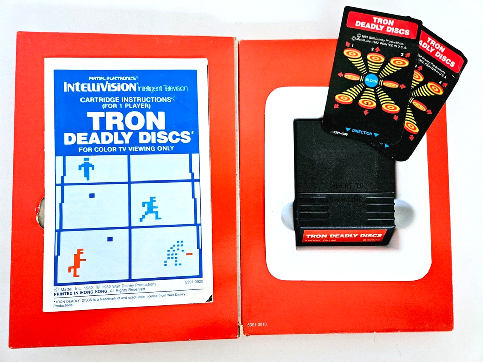 Tron Deadly Discs Videogame by Intellivision No. 5391 - Mattel ...