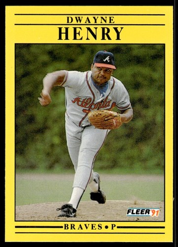 1991 Fleer Baseball Card Dwayne Henry Atlanta Braves #692 | eBay