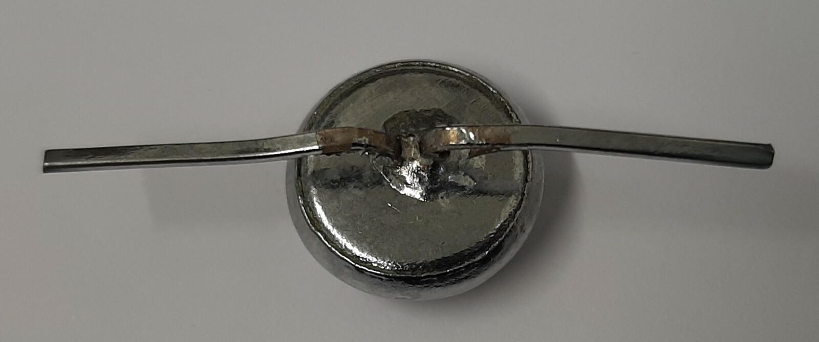 Vintage Buttons Half Dome Split Pin Silver Coloured 22L Two Prong X4 ...