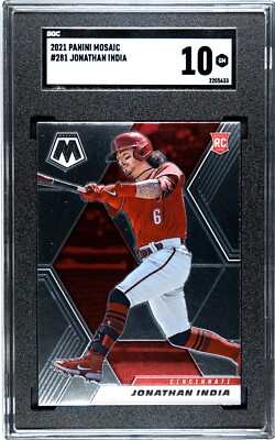 2021 Panini Mosaic #281 Jonathan India SGC 10 GEM MINT RC | eBay
