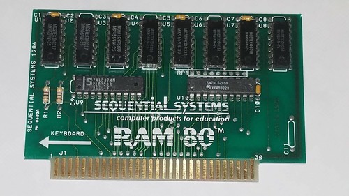 VINTAGE SEQUENTIAL SYSTEMS 1984 MEMORY RAM 80 RAM80 CARD BOARD ...