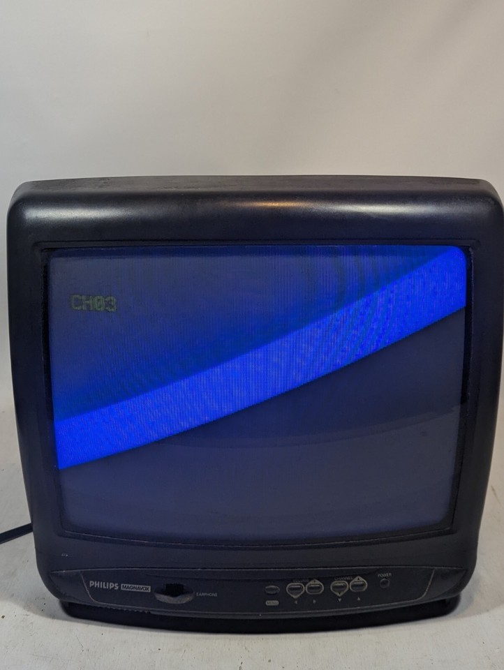 Philips Magnavox 13" Inch CRT TV PR1308B101 Retro Gaming Television ...