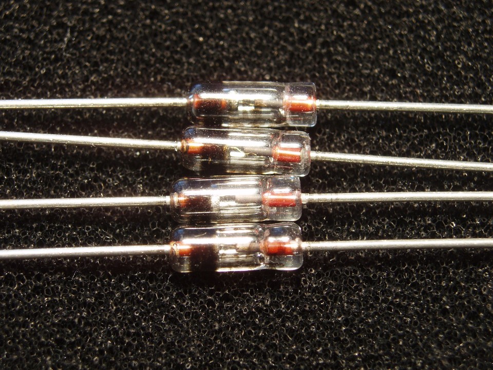 Qty 4: Germanium Diode Point Contact Crystal Radio Detector Gold Bonded ...