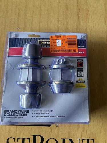 Defiant Brandywine Collection Stainless Deadbolt Combo Pack 831 255 ...