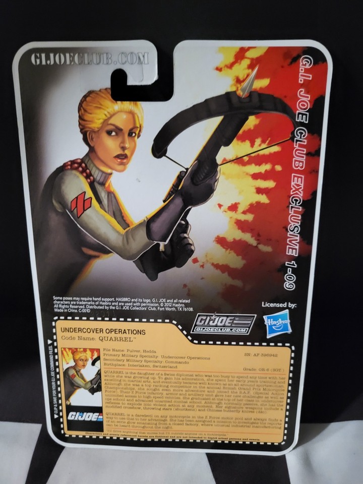 Quarrel Undercover FSS 1.0 G.I. JOE COBRA 25th Anniversary Style MIB ...