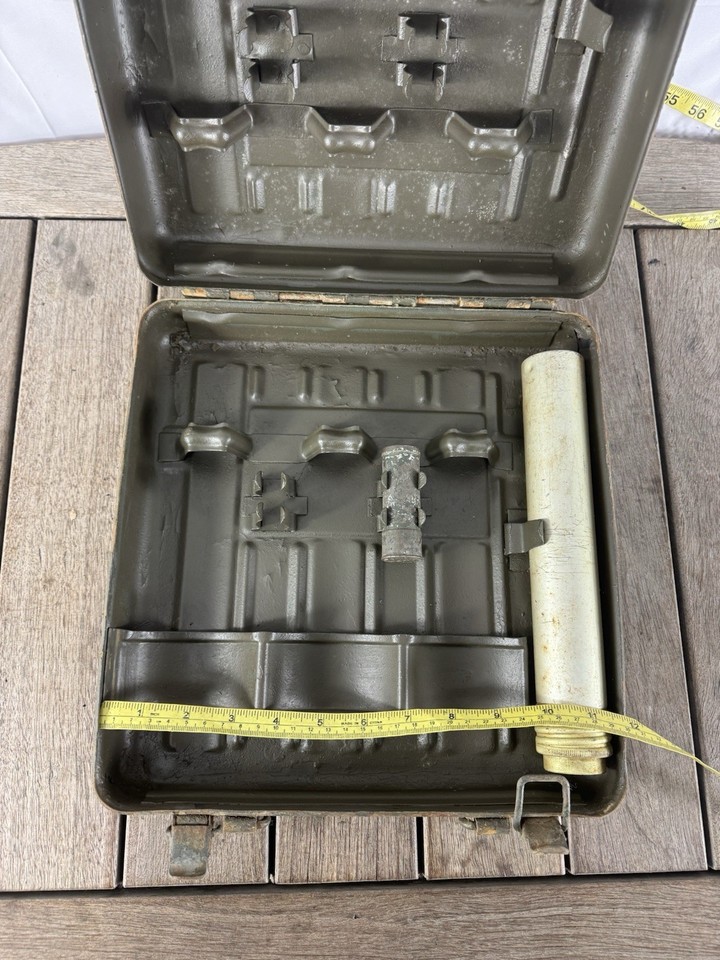 WW2 GERMAN/ ITALIAN MORTAR AMMO CASE WW2 81mm Model 35 Mortar Can With ...