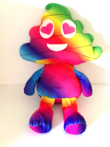 Emoji Love Rainbow Multicolor Poop Full Body 22" Stuffed Soft Plush ...