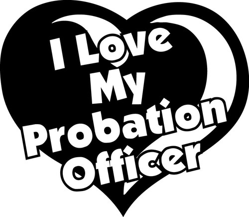 "I Love My Probation Officer" Decal/Sticker - Funny - FREE Same Day ...